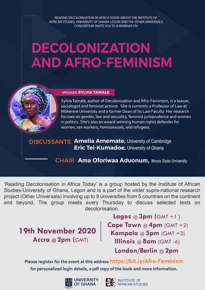 Webinar - Decolonization and Afro-Feminism - Feminist Africa