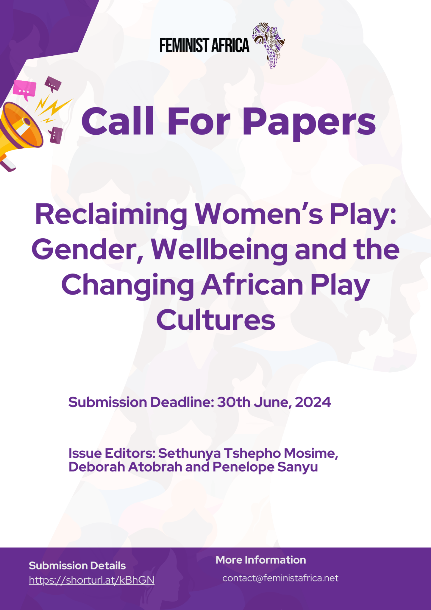 Call for Papers: Reclaiming Women’s Play: Gender, Wellbeing and the ...
