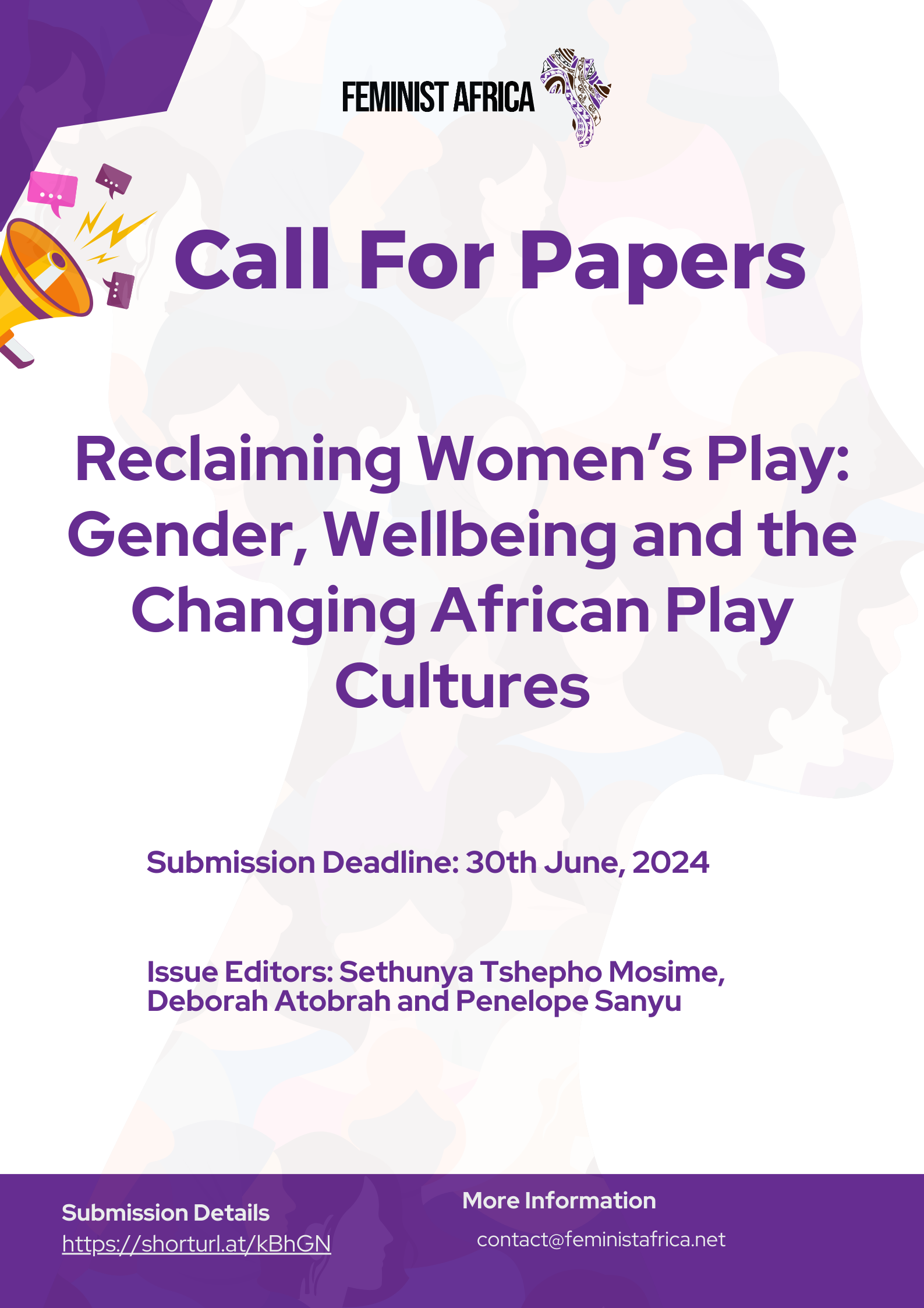 Call for Papers: Reclaiming Women’s Play: Gender, Wellbeing and the ...